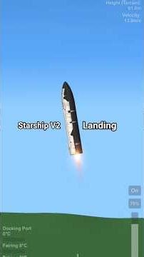 Starship Landing in SFS #spaceflightsimulator #sfs #spacexstarship #starship #spacex