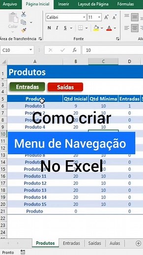 ✅How to create a navigation menu in Excel