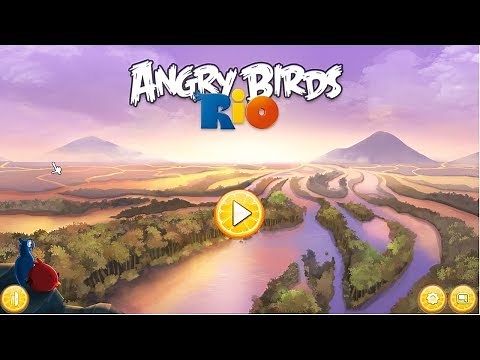 🐓🕊🦅🐦 Angry Birds Rio. Walkthrough, longplay. PC, Windows.