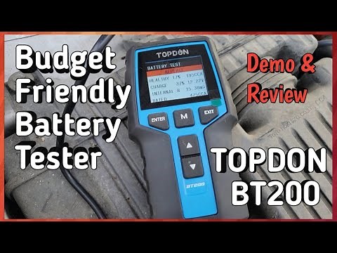 Topdon BT 200 Battery Tester Review. A Budget Friendly Mechanics Tool.