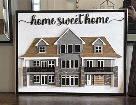 Customized House Svg, Multilayer House Design, Newly Weds Gift, New Home Owners Gift, Realtor Closing Gift, Christmas Gift for Couple - Etsy