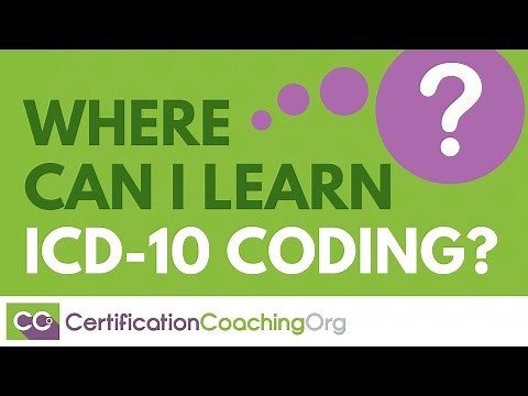 Where Can I Learn ICD10 Coding?