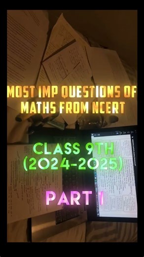 "Class 9 Maths Important Questions | 2025 Exam Most Expected