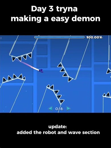 Day 3 tryna making a easy demon #gdupdate #gdmeme #gd #meme #geometrydash