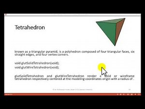 opengl tutorial for beginners for 3 D basic primitives tetrahedron