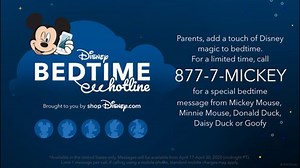 Talk to Mickey before bed! Disney launches nightime hotline for kids