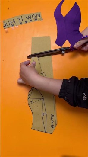 Halter Tie Top Pattern Making Tutorial ✨🪡 #diy #pattern #sewing #sewingtutorial #sewingtips