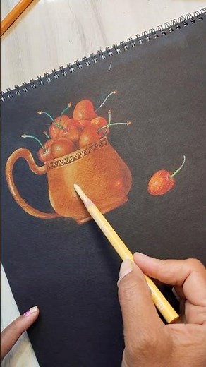 How to draw Still Life - Color Pencil drawing #shorts #shortsfeed #stilllifedrawing