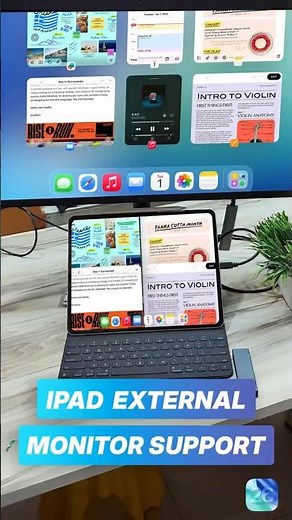 iPadOS 26 External Monitor Support 🤯 | Can It Replace Your Mac? #iPadOS26 #iPadPro #ipadair #shorts