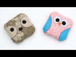 LEARN TO SEW: Level 1: Lesson 2: OWL & SLOTH RICE BAGS - Back Stitch, Blanket Stitch, Slip Stitch.