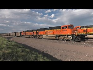 BNSF trains in Edgemont and Igloo, SD
