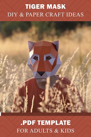 DIY Tiger Mask Tutorial: Make Your Own Paper Tiger Mask!