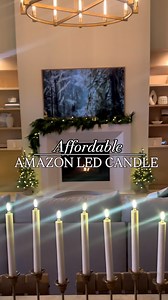 I love these real wax flameless Christmas LED candles -they look and feel so realistic, are battery operated , have a remote and the flame is such a warm beautiful glow - perfect for that cozy holiday vibe.Love not having to think about turning them on and off or spilling on the table etc … #amazonhomedecor #amazonfinds #amazon #amazonhome #holidaydecor #christmasdecor #homedecor # | Ourlittlepieceofidahome