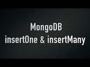 Insertar documentos en MongoDB usando "insertOne" e "insertMany"