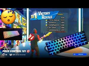 [1 HOUR] Relaxing Keyboard Sounds ASMR😴Sleeping 😍 Fortnite Creative Smooth 240FPS 4K