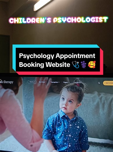 Children's Psychology Website Booking Website #therapy #psychology #doctor #fyppppppppppppppppppppppp #onlinebusiness