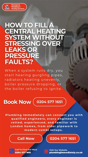 How to fill a central heating system without stressing over leaks or pressure faults? When a system runs dry, you start hearing gurgling pipes, radiators heating unevenly, boiler pressure dropping, or the boiler refusing to ignite. People dealing with low pressure, trapped air, or a system refill after repairs usually search for ways to fill a central heating system correctly because one small mistake can spiral into a bigger problem. Want to know how to fill a central heating system safely or w