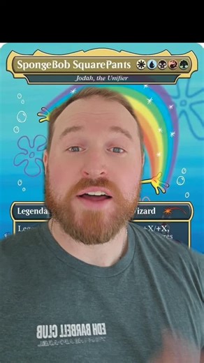 Robert Sauter on Instagram: "The Spongebob magic the gathering collab is filled with all the best memes. #mtg #magicthegathering #mtgcommander #mtgcommunity #mtgmeme #greenscreen"