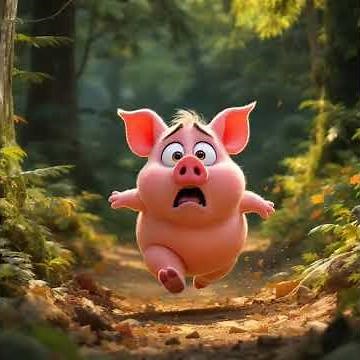 The Three Little Pigs 3D Animation Short Story For Kids