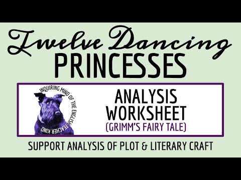 "Twelve Dancing Princesses" Close Reading Analysis Worksheet | Grimm Fairy Tale Activity