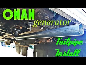 Onan Generator Tailpipe Install