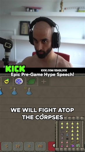 Epic Pre-Game Speech #Odablock #Motivation #DMM #Runescape