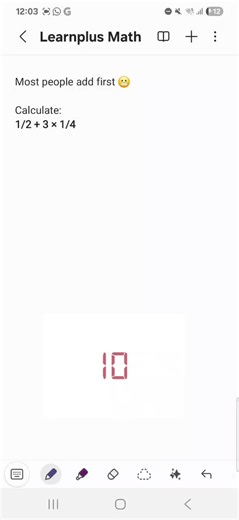 Bedmas is calling 📞 #mathtok #viralmath #mathchallenge #grade7math #fractions