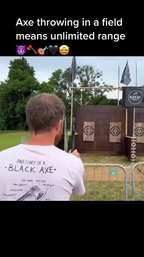 Triple rotation axes! #triple #axe #axethrowing #blackaxethrowingco #fyp #saturday #hatxhet #axelthrows #cirencester #uk #yeahboi