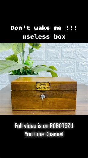 Don’t wake me!!! Useless box #uselessbox #handmade #toys #cute #foxtoy #diy #stressrelief #uselessmachine