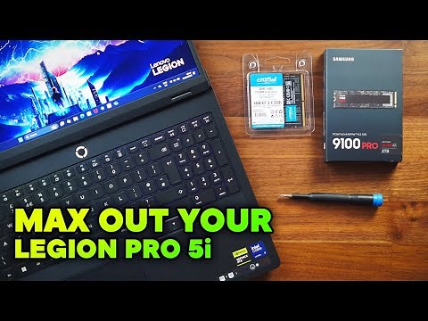 Upgrade Your Legion Pro 5i - SSD and RAM Testing