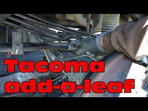 Tacoma Add a leaf install. Leveling my TRD Pro with a rear lift. Info & links in description box.