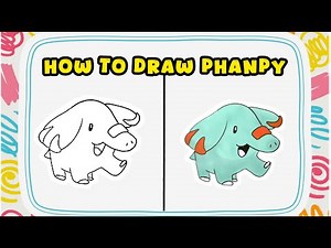How to Draw Phanpy – Cute Ground-Type Pokémon Drawing
