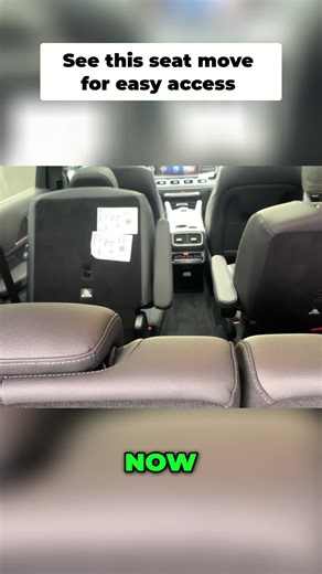 Check out this awesome car feature! The seat moves all the way out of the way for easy access to the back. #carfeatures #coolcars #luxurycars #cartech