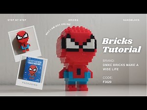 How to Build Spiderman Superhero Building Blocks | DMXC Bricks Make a Wise Life F3029 | 153 Pieces
