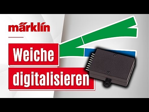 Spur 1 Weiche digitalisieren | Weichendecoder 59080 an Weichenantrieb 59079 anschließen