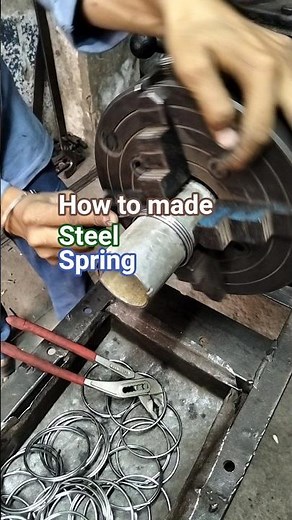 Stainless Steel 3 mm Heavy Duty Compression Spring Making on Drill Machine #shotsvideo