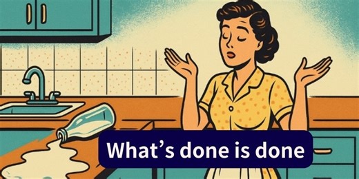What’s Done is Done: Meaning & Usage | English Idiom | 英会話ラボ