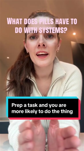 What does prepping your meds have to do with systems? Setting up a task once or prepping a task once so you minimize the fiction of the task means that you will do the task more often. #systemsthinking #ownyourtime #prep #evaluationthursday #habits