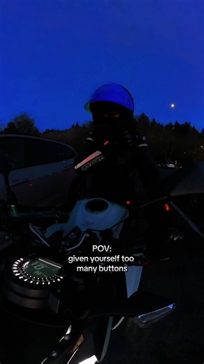 How many buttons is too many buttons?! 😬😩 #bikelife #biketok #bikergirl #bikeride #motorcycle