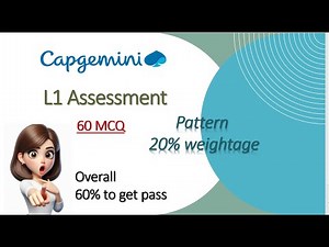 Capgemini L1 Assessment || Capgemini Training || MCQ Test L1 |\ #capgemini #trending #job #hiring