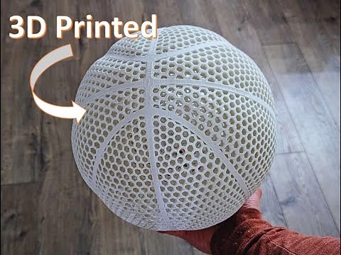 This 3D Printed Airless Basketball Actually Works?!