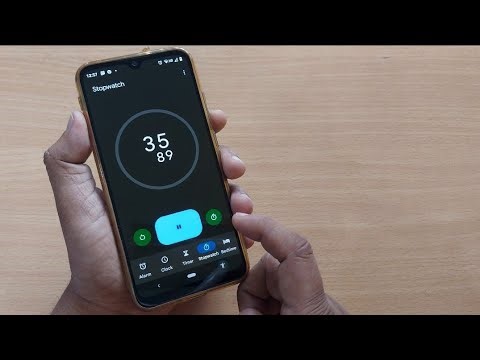 how to use stopwatch on mobile phone
