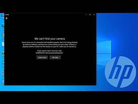 (SOLVED) HP laptop camera error code 0xA00F4244 | We can't find your camera Windows 10