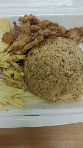 Fried rice fish paste