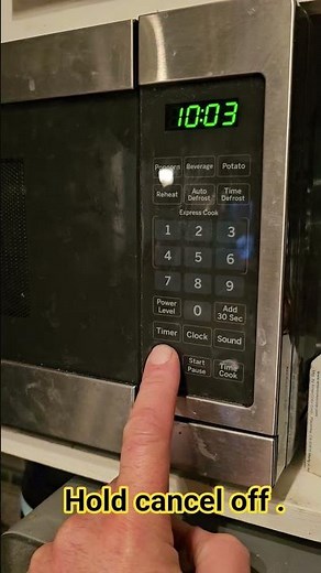 how to lock and unlock ge microwave.