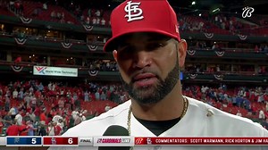 83K views · 6.2K reactions | Albert Pujols, after hitting a homer in the #STLCards' win over the Royals: "It feels good to be back. I thank God for giving me this opportunity to finish my career where everything started for me." Brought to you by your Mid-America Chevy Dealers. stlchevy.com | FanDuel Sports Network Midwest | Facebook