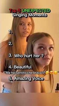 Top 5 Unexpected Singing Moments #songs #coversongs #singing #cover #music