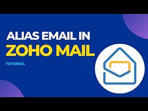 Zoho Mail setting up an alias email