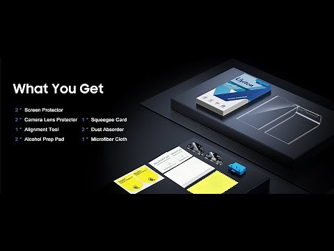 Uyiton TPU Screen Protector & Camera Protector installation