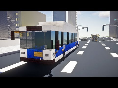 Minecraft NYC MTA New Flyer C40LF Bus Tutorial